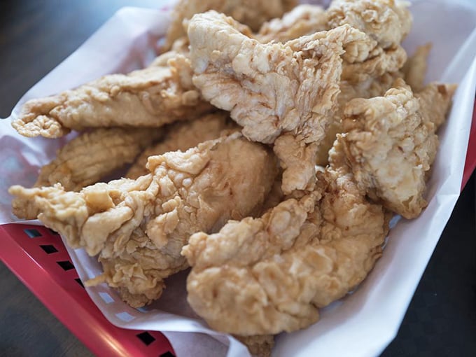 Fried chicken that makes you question your loyalty to every other version you've ever loved – crunchy, juicy, and unapologetically old-school.