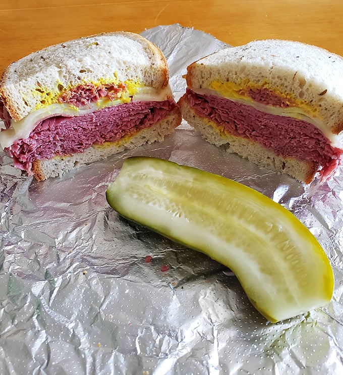 This isn't just a sandwich; it's a monument to simplicity done right. The corned beef speaks for itself, with just enough mustard to keep things interesting.