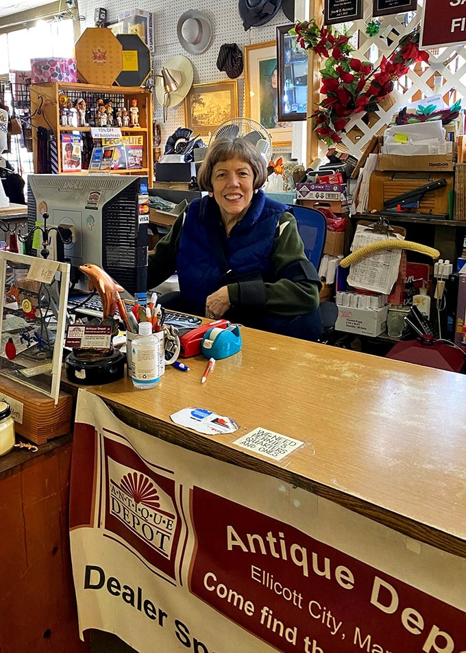 The heart of any great antique store is its checkout counter—a command center where stories and treasures change hands daily.