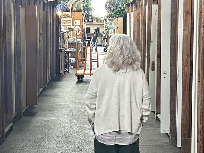 Every aisle tells a story of objects in transition—from someone's past to your future, with bathroom fixtures playing a supporting role.