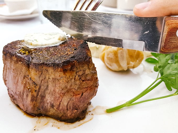 The perfect filet doesn't exi— Oh wait, there it is, wearing a pat of melting butter like a jaunty hat.
