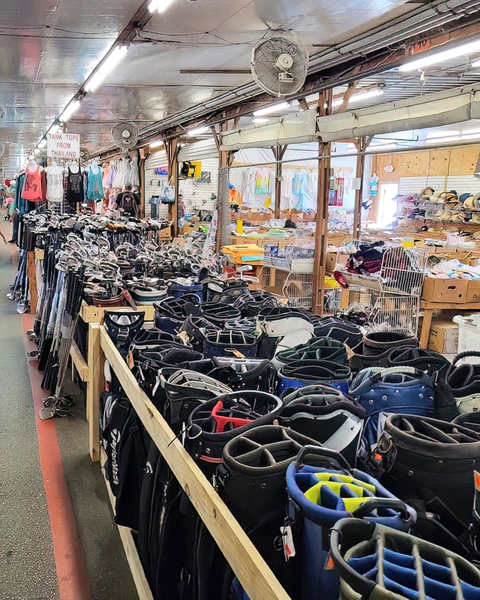 Enough golf bags to outfit every retirement community in Florida – and they're priced to move faster than your backswing.