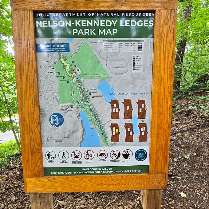 The park's map doesn't just show you where to go – it's practically saying "Choose your own adventure!" From leisurely strolls to "why did I wear these shoes?" challenges.