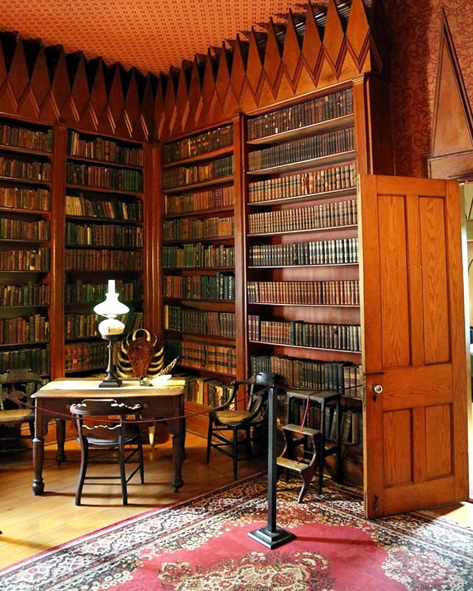 The castle's library would make any bookworm weak in the knees—floor-to-ceiling shelves filled with leather-bound volumes that predate your favorite streaming service.