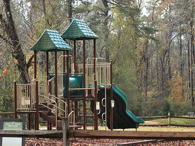 This playground might not have Wi-Fi, but it promises a better connection—the kind between kids and their imagination.