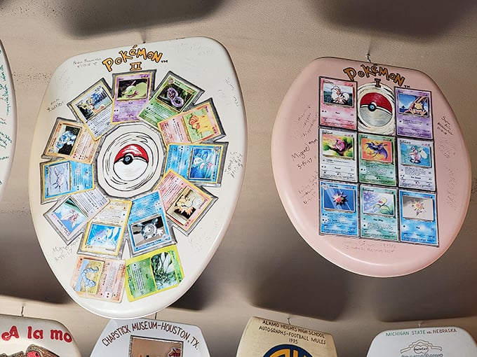 Gotta catch 'em all! These Pokémon-themed seats transform bathroom fixtures into colorful tributes to pocket monster mania.