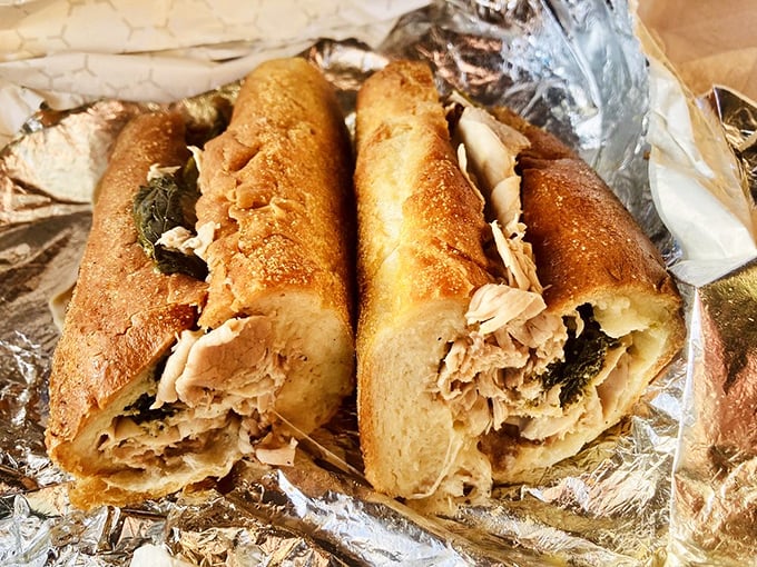 The legendary roast pork sandwich in all its glory. Tender meat and sharp provolone nestled in a roll that's somehow both sturdy and delicate—architectural perfection.
