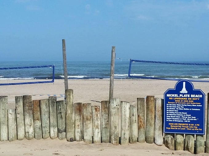 Not all treasure is buried—some is posted right on the beach. Nature's rules with a view that makes following them worthwhile.