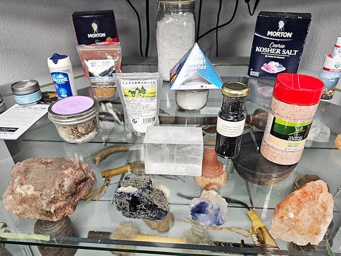 Nature's seasoning in its purest form – this salt block could flavor approximately 10,000 margarita glasses or one Texas-sized pretzel.