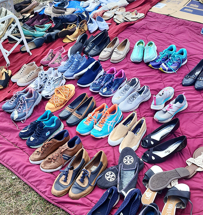 Cinderella's entire closet apparently exploded onto this blanket—and somehow every shoe has a story.