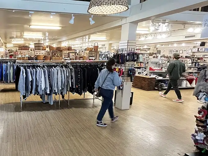 Shoppers navigate the well-organized aisles with purpose—the focused expressions of treasure hunters on the verge of their next great find.