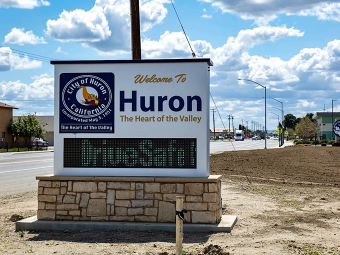 "Welcome to Huron" – this unassuming sign greets visitors to a town where your retirement dollars stretch further than your imagination.