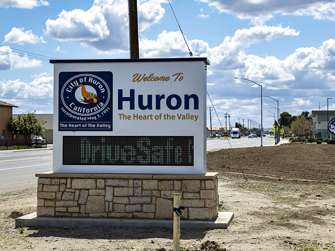 "Welcome to Huron" – this unassuming sign greets visitors to a town where your retirement dollars stretch further than your imagination.
