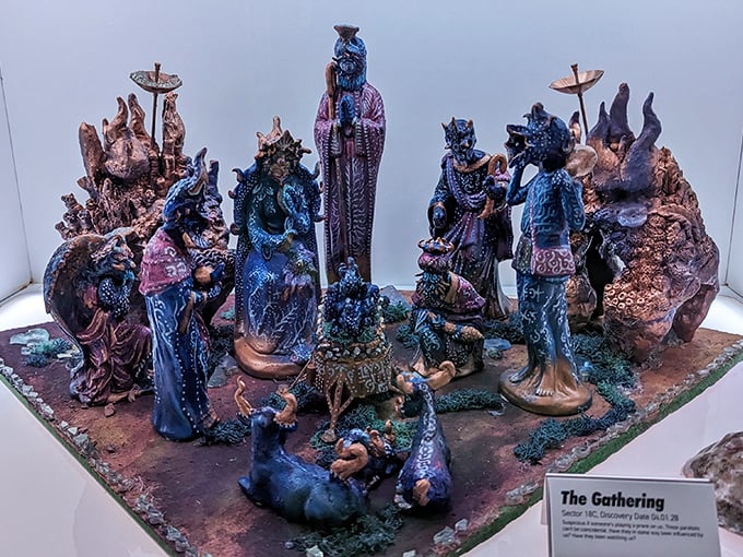 "The Gathering" – where alien deities meet for their annual cosmic conference. No humans allowed... until now.