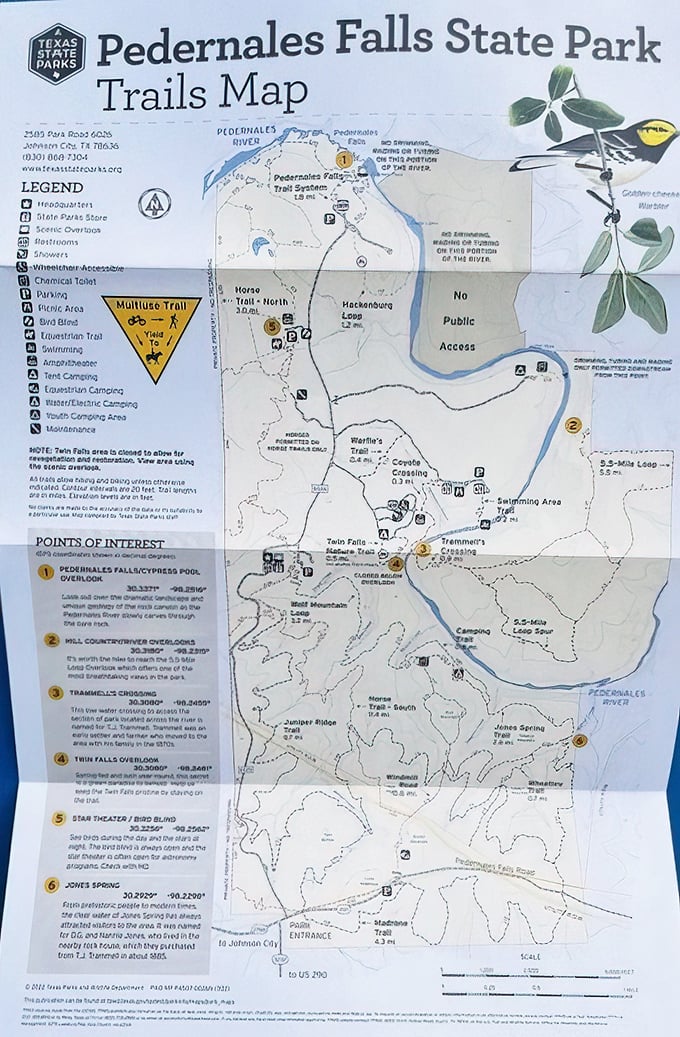 Adventure by map! With over 20 miles of trails to explore, this guide is your ticket to discovering hidden swimming holes and scenic vistas.