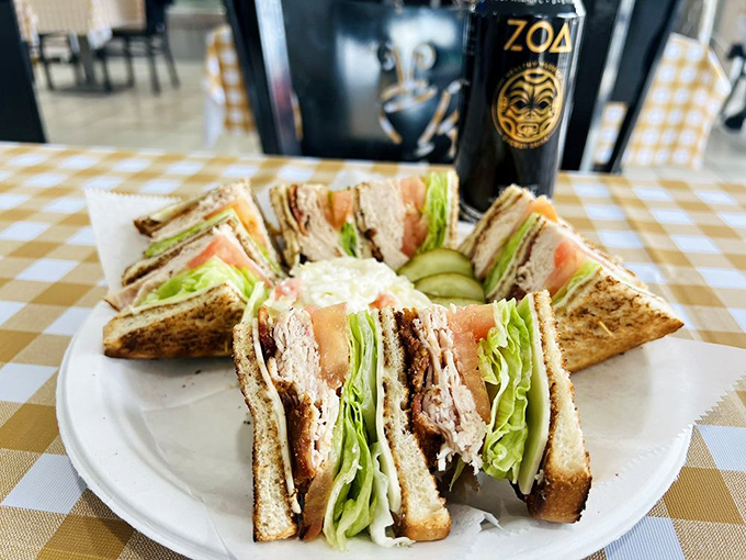 The club sandwich—stacked higher than a Center City skyscraper—proves that architecture isn't just for buildings in this town.