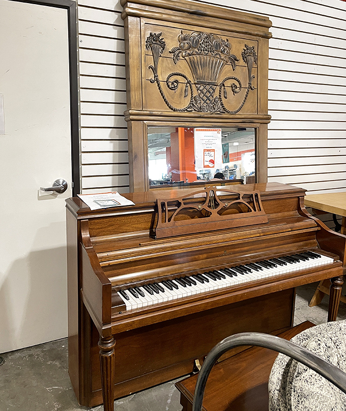 This isn't just a piano—it's a conversation piece with stories to tell and possibly the ghost of a Rat Pack melody.