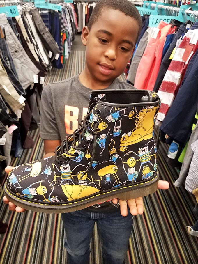 Young shoppers discover the thrill of the hunt – that moment when you find something unexpectedly perfect among the racks.