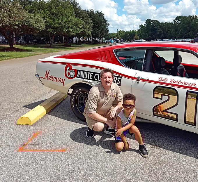 Making memories that last longer than tire marks. Outside the museum, visitors connect with racing history in the most tangible way possible.