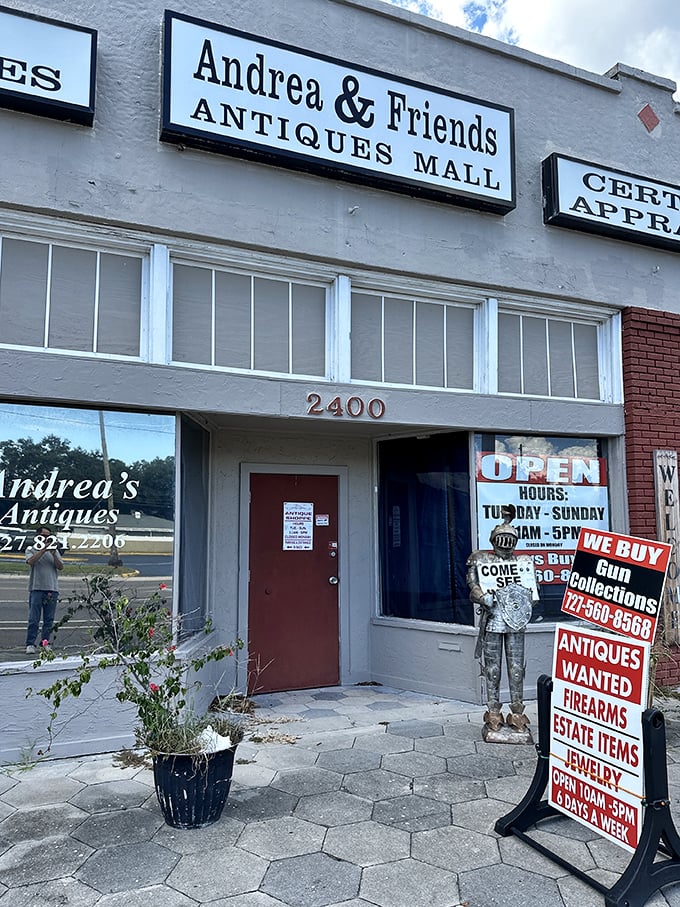 Andrea & Friends knows how to make antique shopping feel personal, like visiting your most interesting neighbor.