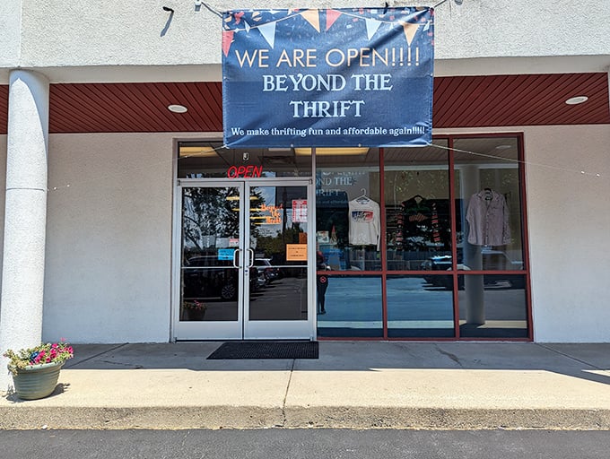 The welcoming storefront practically shouts "come find amazing deals" – and trust me, you absolutely should walk in.