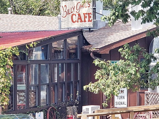 Billy Gail's rustic charm whispers stories of Ozark hospitality and hearty mountain appetites satisfied.