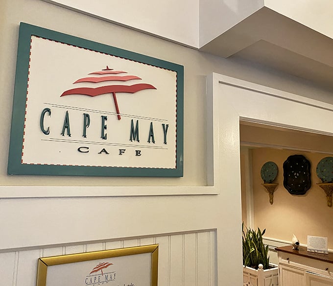 Cape May Cafe brings New England charm to Disney World with weathered wood and coastal vibes.