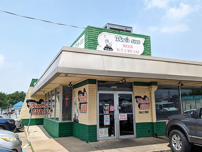 Green and white stripes never go out of style – Dino's keeps Arlington's sub tradition alive.
