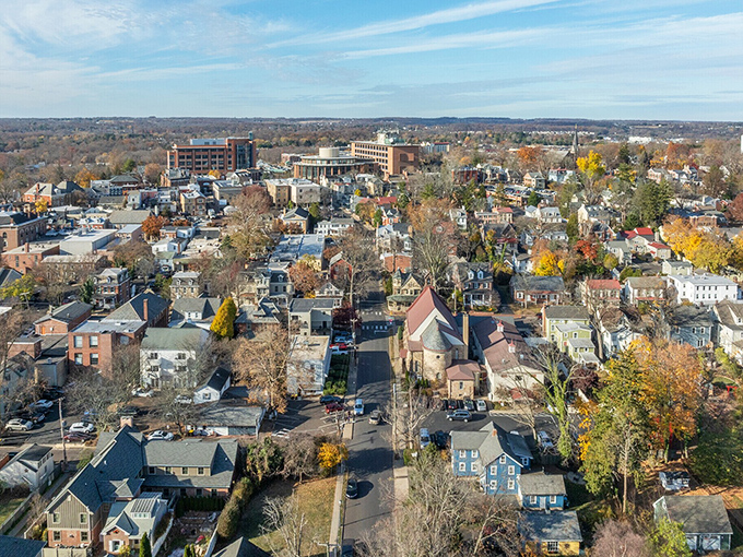 Doylestown spreads out like a quilt your grandmother would approve of - orderly, beautiful, timeless.