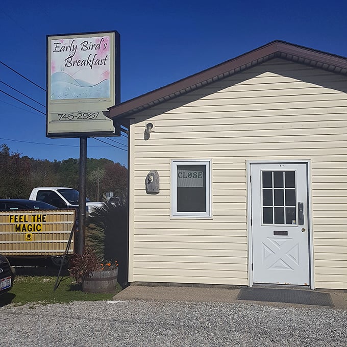 "Feel the Magic" says it all - this humble roadside gem knows exactly what it's serving up.