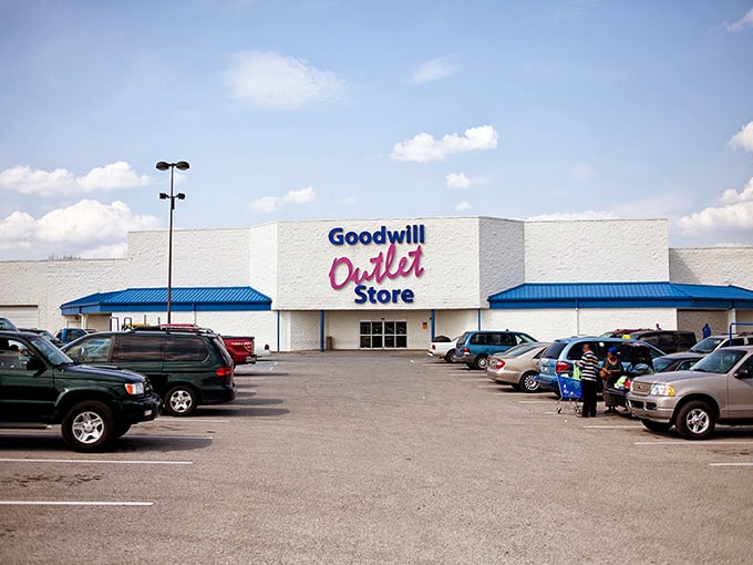 Goodwill Outlet's sprawling complex draws bargain hunters like moths to a very affordable flame of possibility.