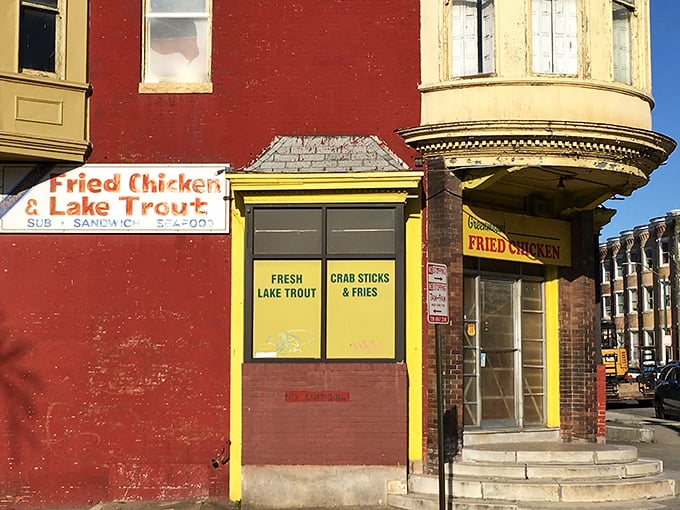 Greenmount's corner spot has that "been here forever" vibe. The kind of place where the chicken recipe is probably kept in a vault somewhere.