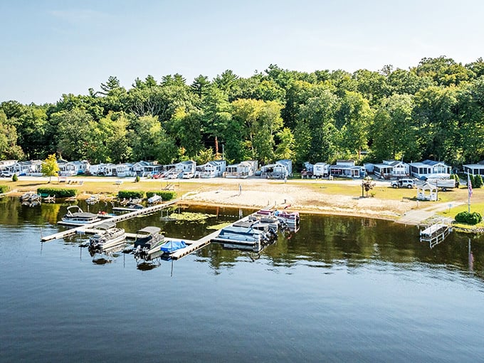 Lakeside living without the luxury price tag – Griswold's waterfront community offers "Margaritaville" vibes on a fixed-income budget.