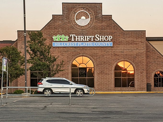 Hillcrest's brick facade stands solid as your grandmother's advice about saving money wisely.