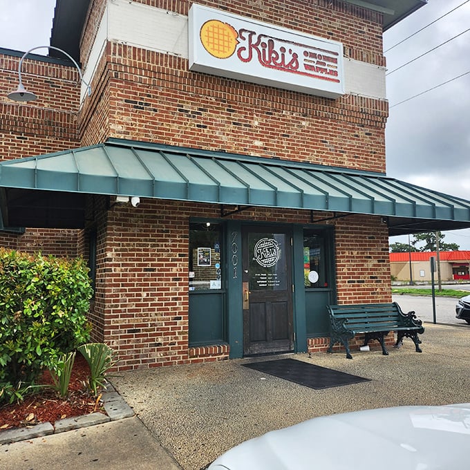 Brick and mortar housing the perfect marriage of sweet waffles and savory chicken – comfort food royalty.