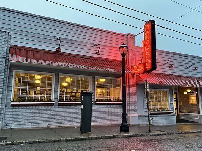 This classic storefront has witnessed decades of satisfied diners discovering true Southern comfort food perfection.
