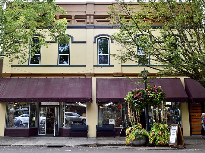 McMinnville's historic downtown buildings house treasures behind those purple awnings. Wine country's best-kept secret isn't in a bottle—it's in here!