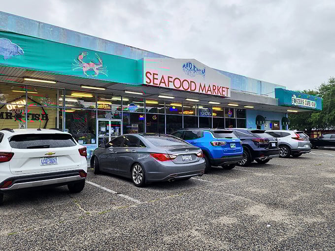 When the building itself looks like an ocean wave, you know the seafood inside rides the same tide.