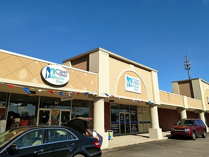 Open Door's welcoming façade hints at the community spirit inside – thrifting with a purpose has never looked better.