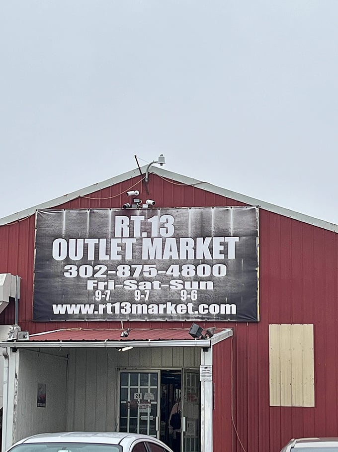 The classic red barn architecture promises authentic country treasures and down-home prices that city folks dream about.