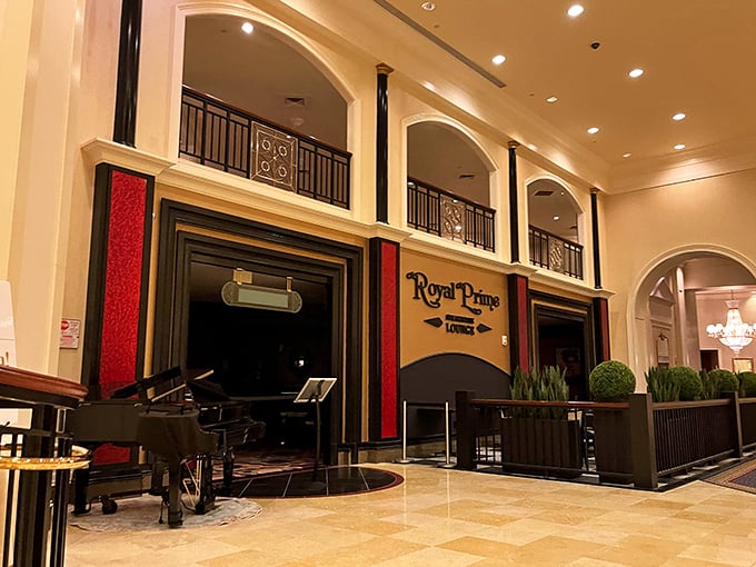 Royal Prime's elegant entrance makes you stand a little straighter—this is definitely not your average casino dining!