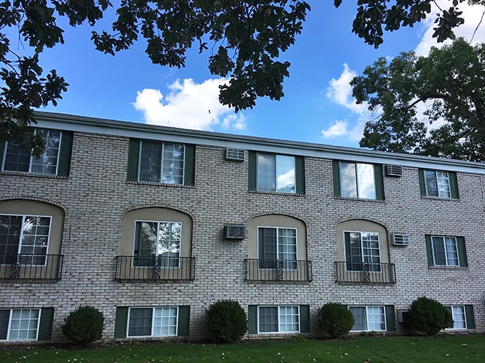Classic apartment living that knows how to balance privacy with that sweet community connection.