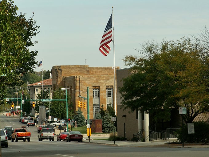 Springfield's downtown district blends historic charm with modern convenience, like a perfectly aged wine pairing.