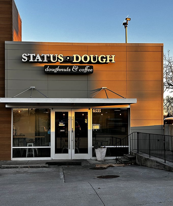 Status Dough's sleek, modern design brings donuts into the 21st century – like if Apple designed a bakery.