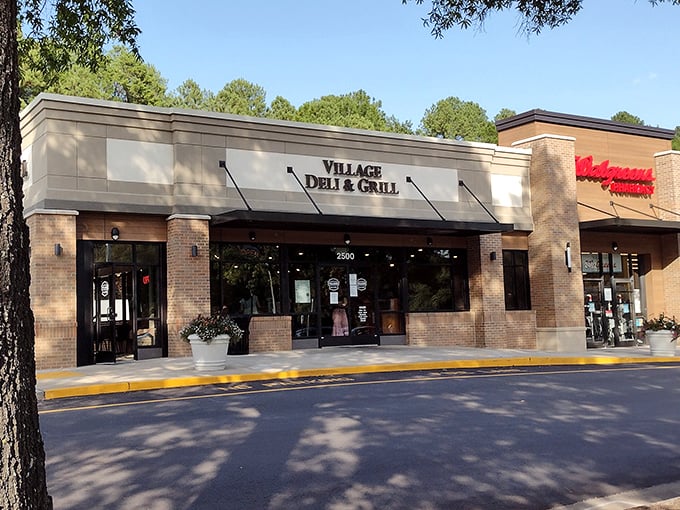 Strip mall exterior, gourmet interior – never judge a sandwich shop by its shopping center.