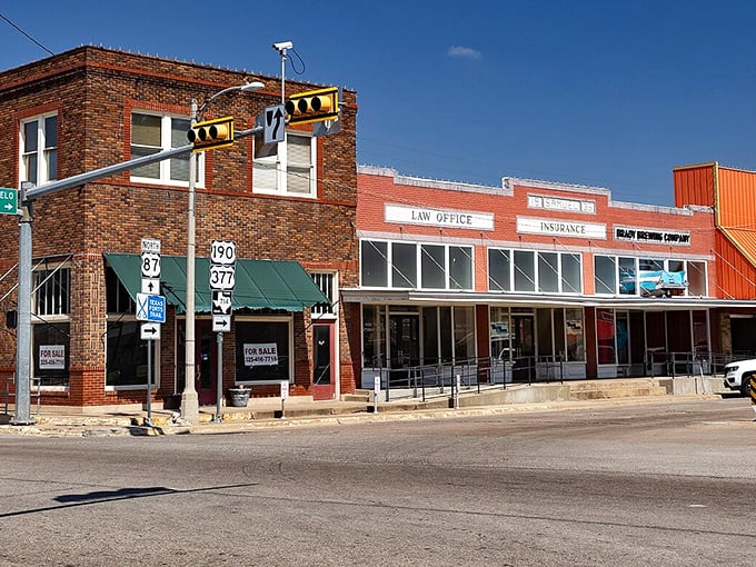 These sun-baked storefronts have weathered decades with the grace of a well-seasoned cast iron skillet.