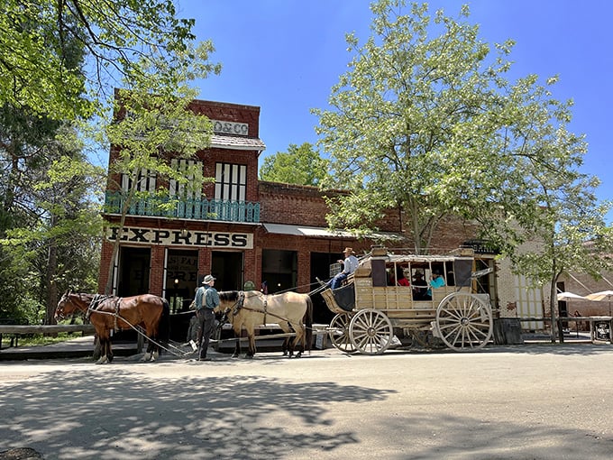 Columbia’s brick buildings and tree-lined streets feel like a scene pulled straight from an old western. 