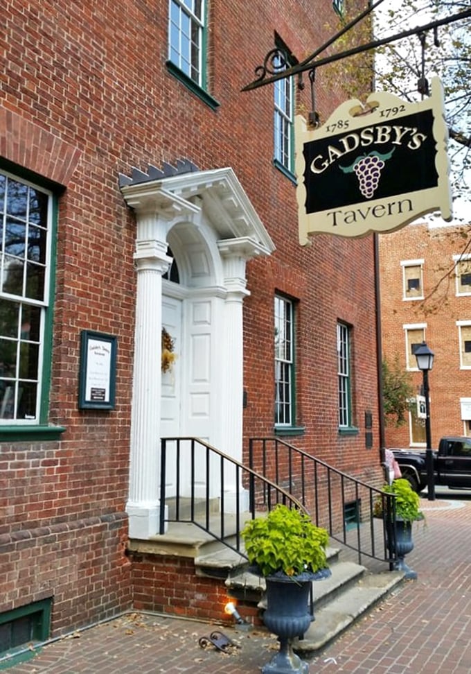 Gadsby's iconic entrance welcomes hungry souls just like it did centuries ago - history tastes incredible here.