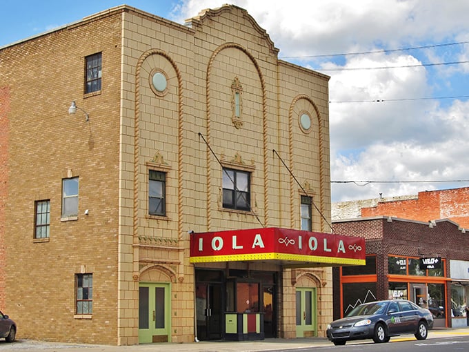 Iola's historic theater marquee still lights up the night – in a town where dinner and a show won't break the bank.