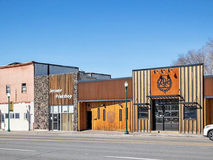 Texture-rich treasures! Jerome's modernized storefronts blend wood, stone, and savings in a town where your retirement dollars don't disappear faster than ice cream in August.